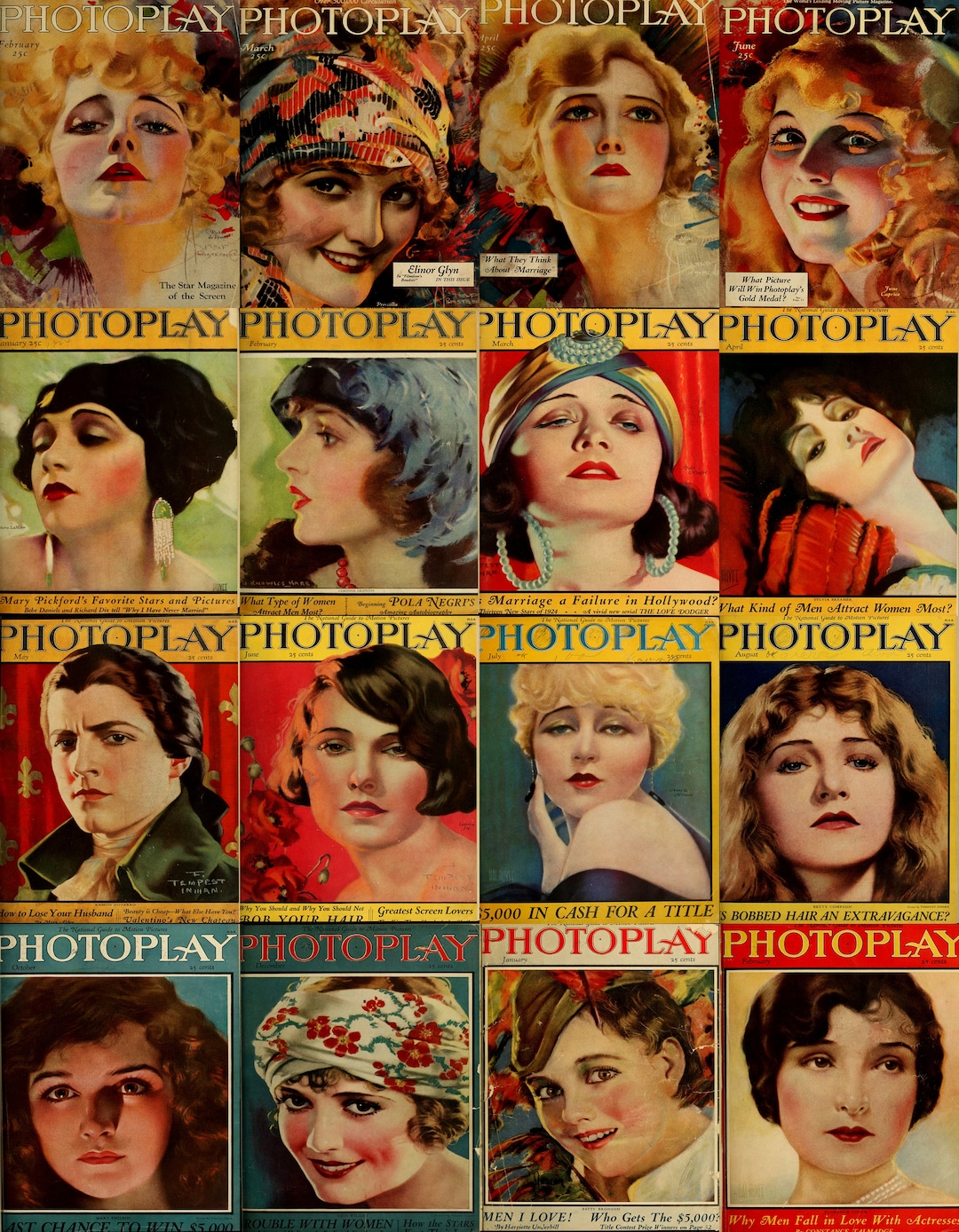 Photoplay Magazine World Photography, Movie Fan Magazine Collection ...