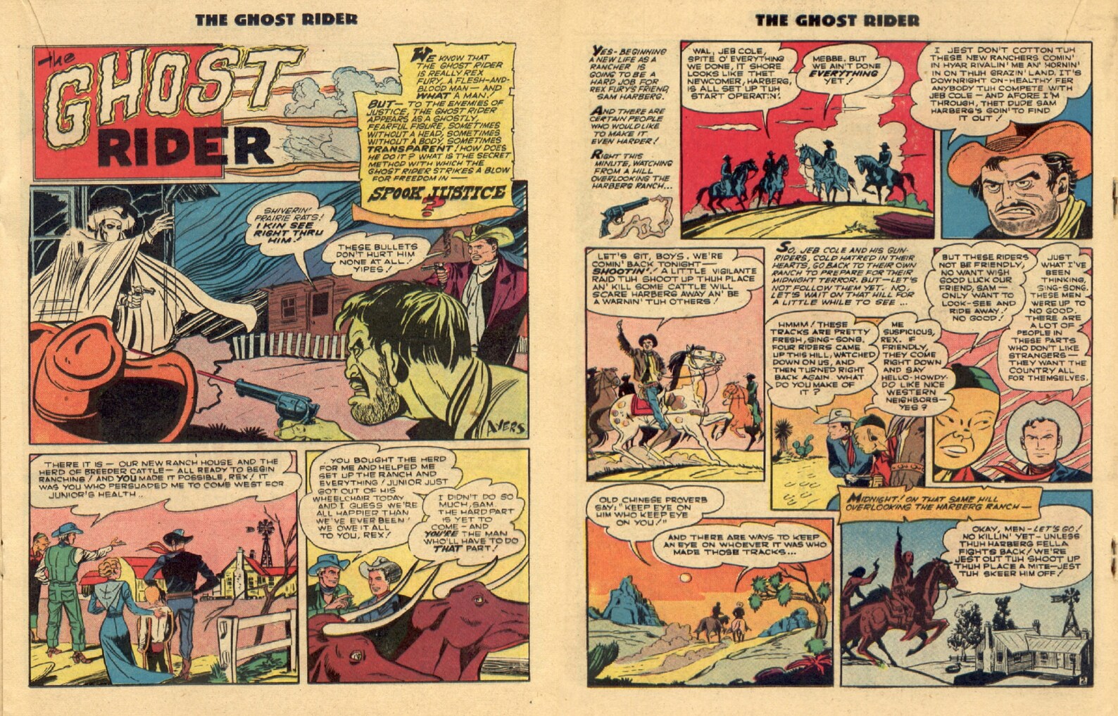 Ghost Rider Comics. 1950s Wild West & Horror Comic Stories of the ...