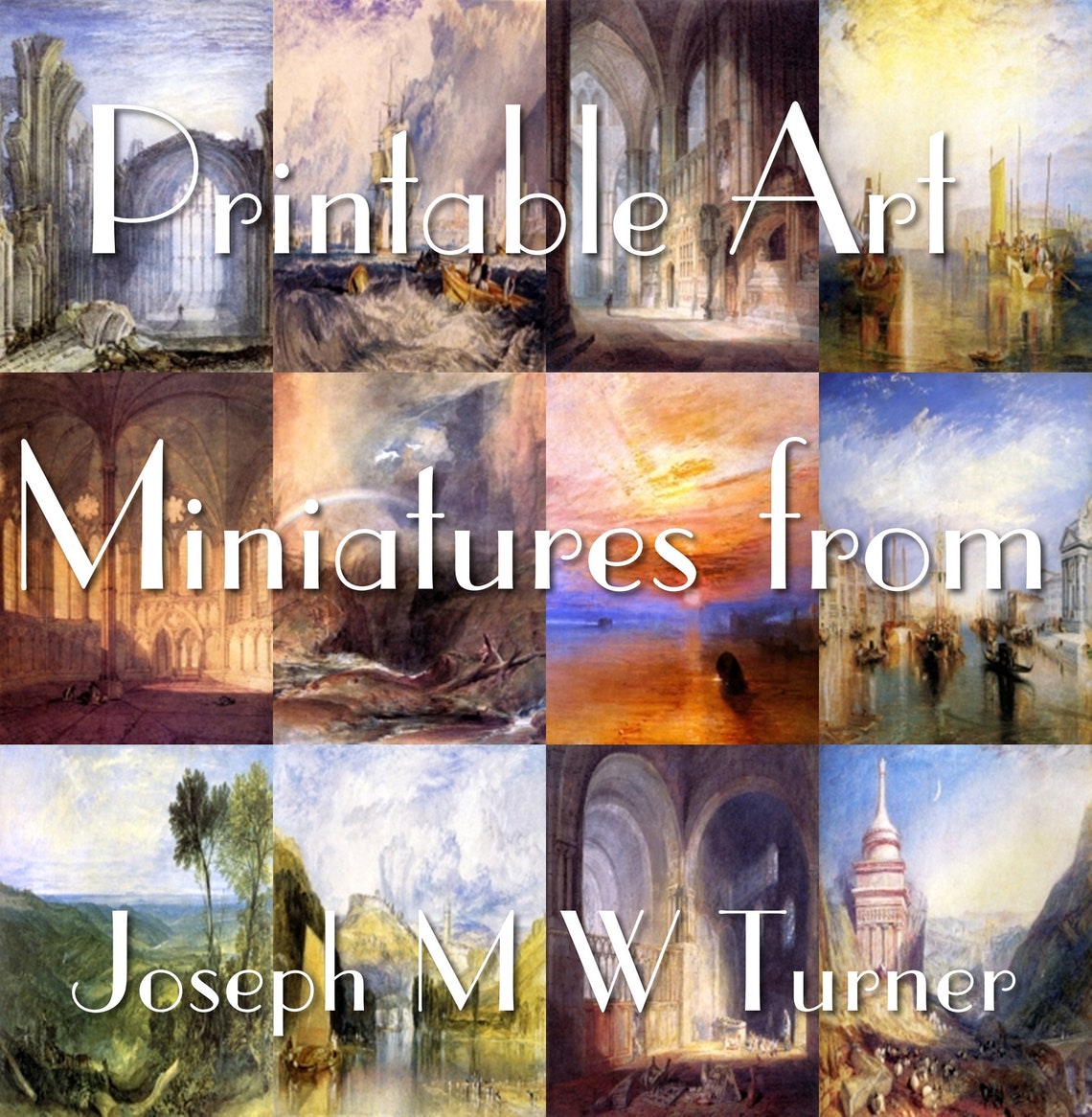 Printable Miniatures of Famous Paintings by Joseph MW Turner for ...