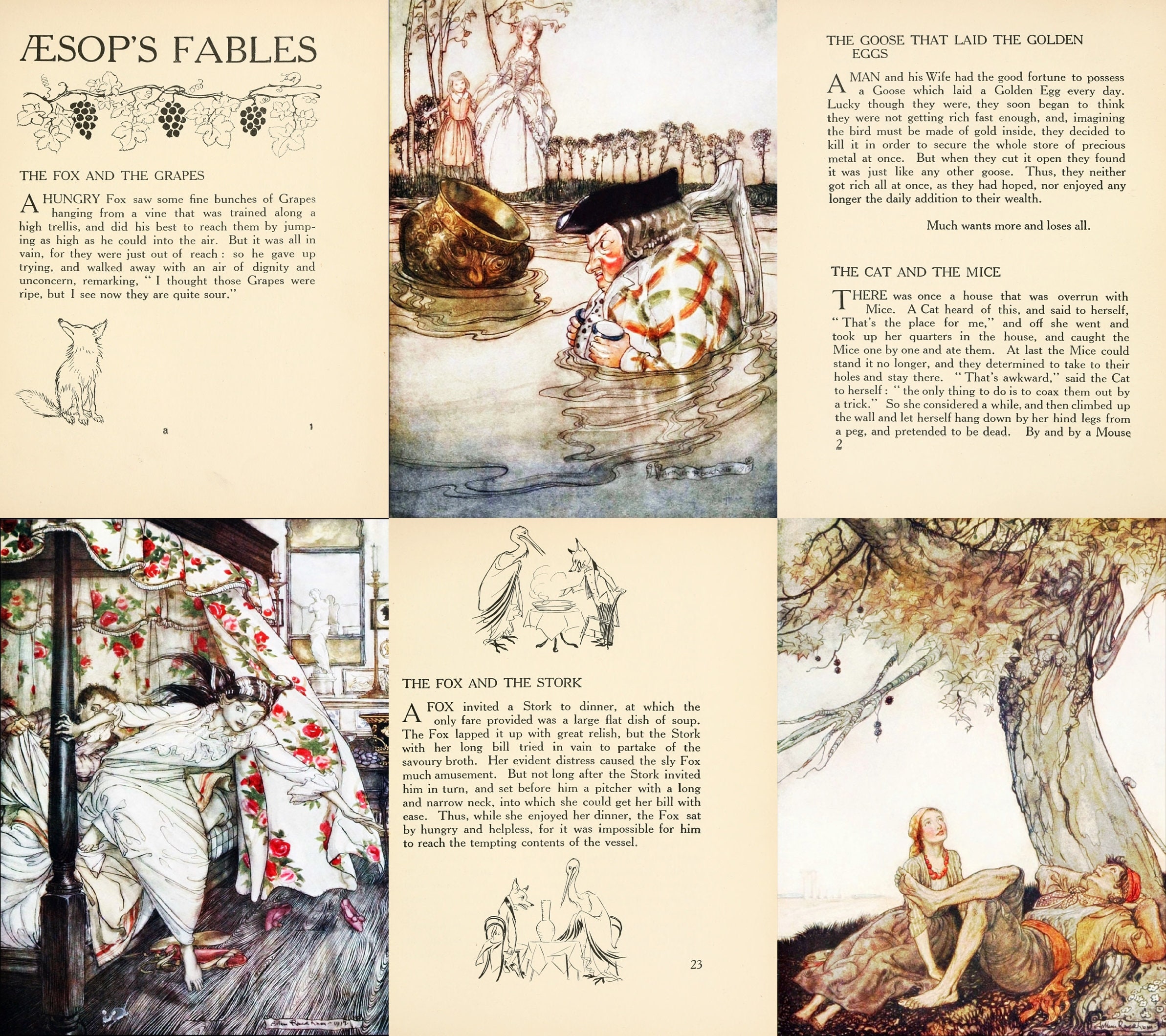 Aesop's Fables. A Collection of Ancient Fables From Greece Illustrated ...