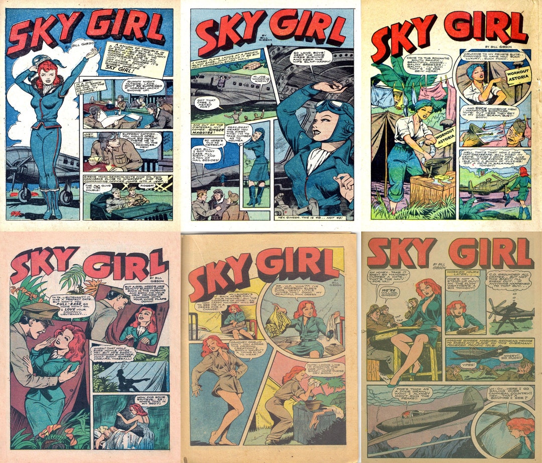 Sky Girl Comics Collection: 1940s Jumbo Comics (PDF Files) - Etsy