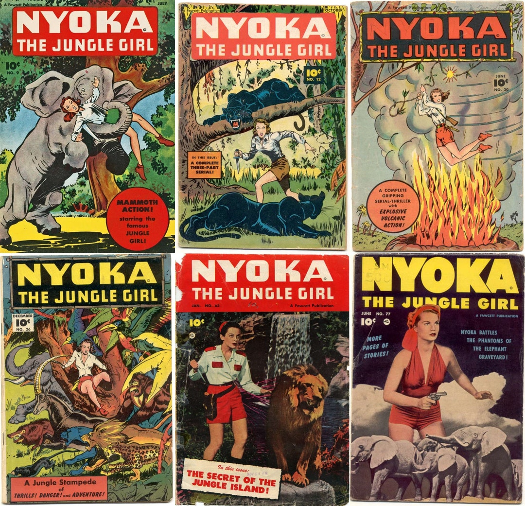 Nyoka the Jungle Girl Comic Collection. 1940s to 1950s Jungle Comics ...