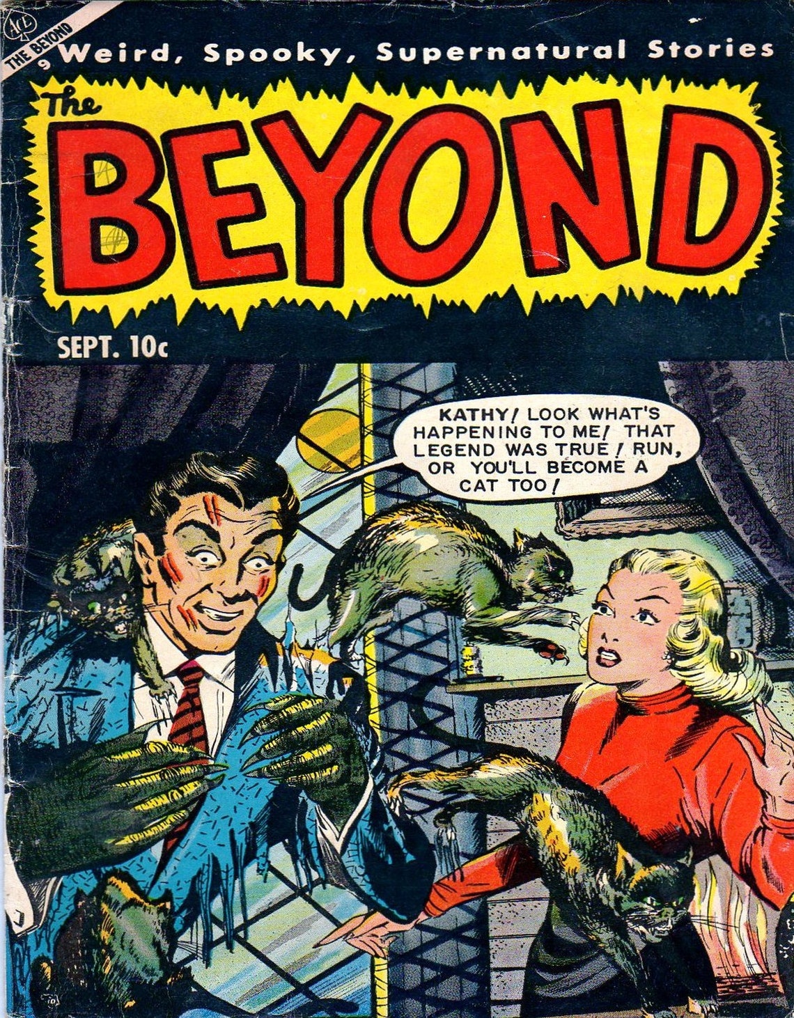 The Beyond 1950s Horror Comics. Supernatural Mystery Stories Ghosts ...