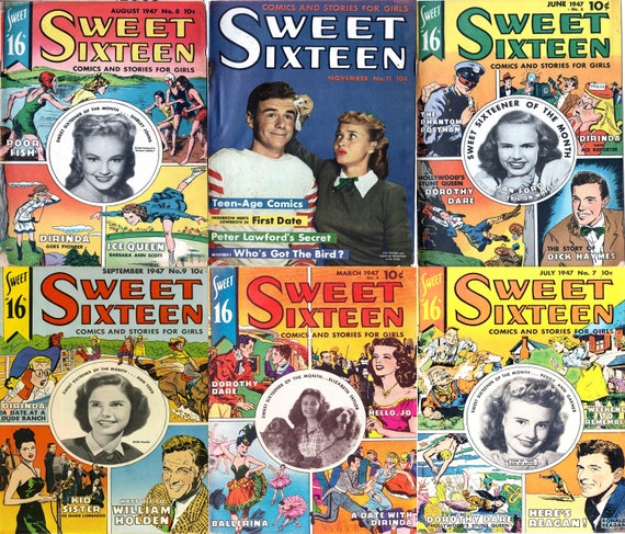 Sweet Sixteen Comics and stories for Girls 1947-48. Dorothy | Etsy