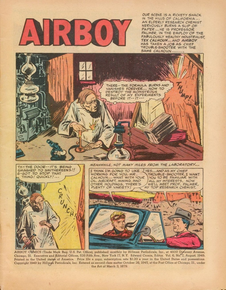 1940s / 1950s Airboy Comic Stories Featured in Air Fighters Comics ...