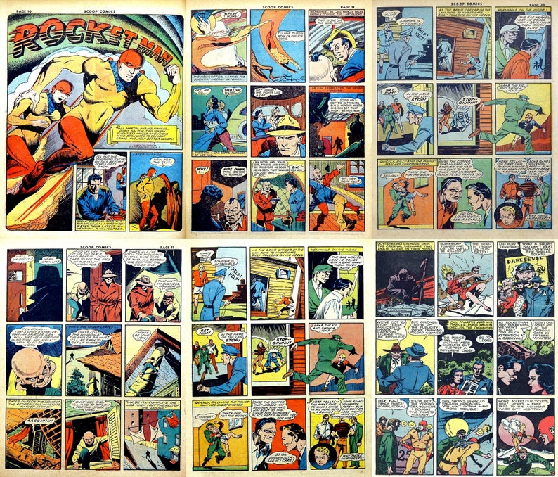 Vintage Rocketman Comic Collection: Golden Age Stories (PDF) - Etsy