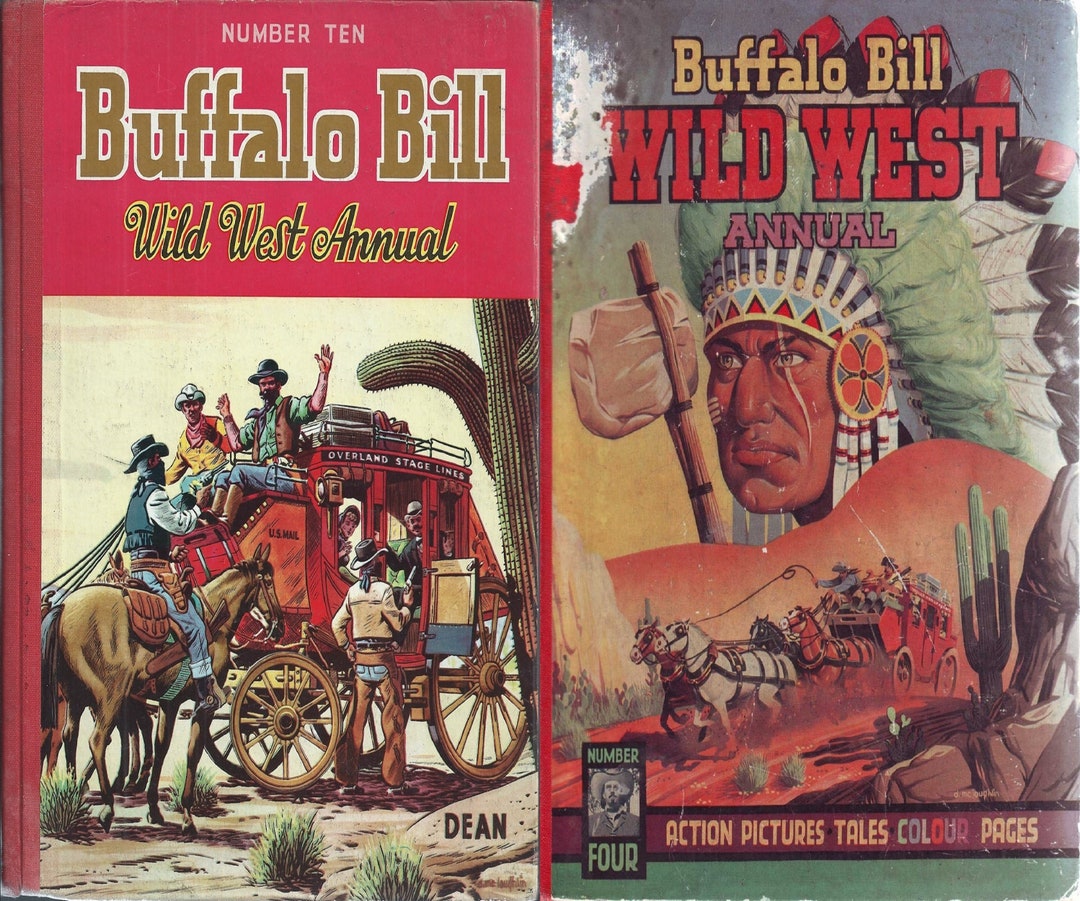 Vintage Buffalo Bill Wild West Annuals 1952 & 1958 (PDF) - Etsy