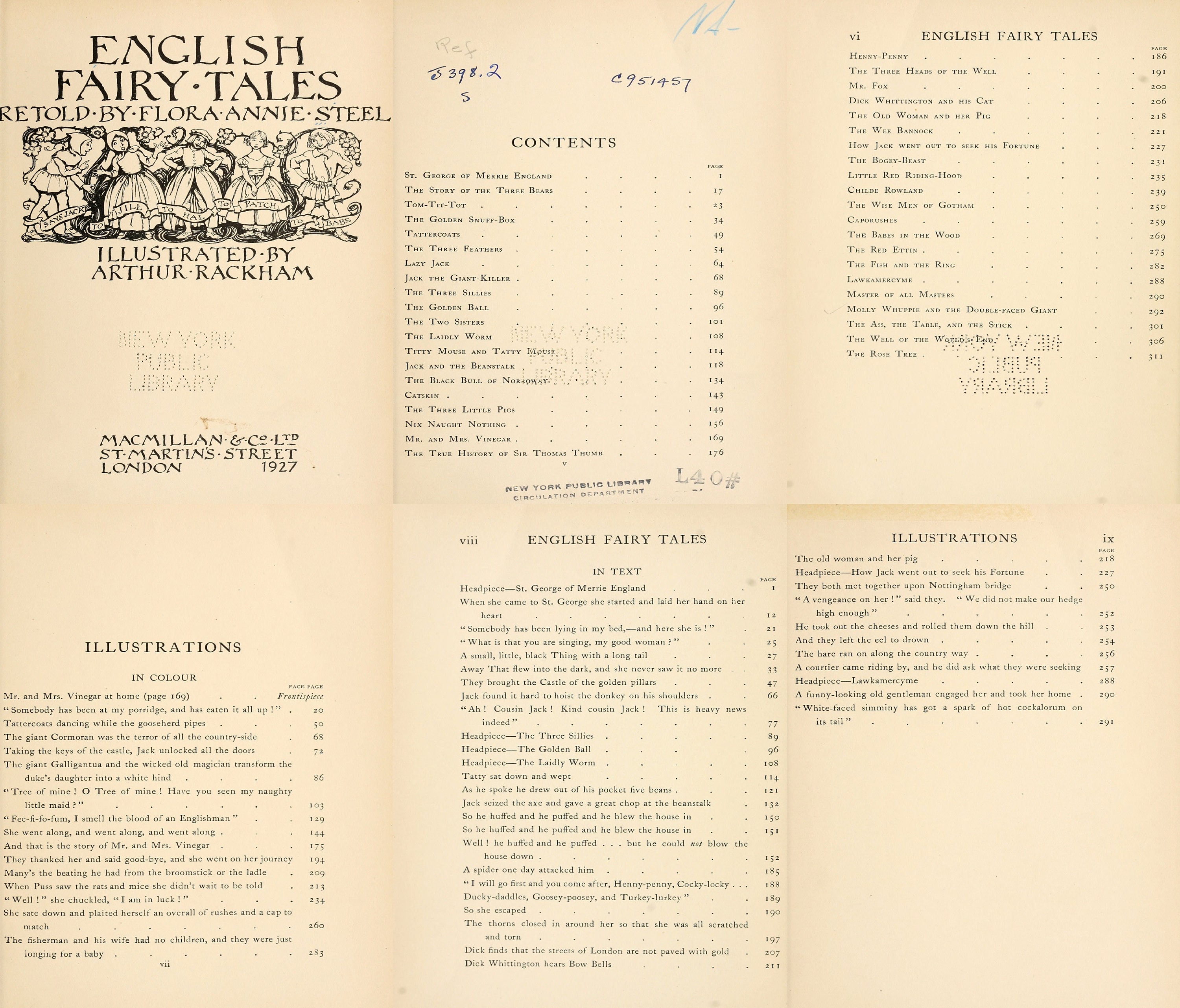 English Fairy Tales, 1918 Illustrated by Arthur Rackham. Classic ...