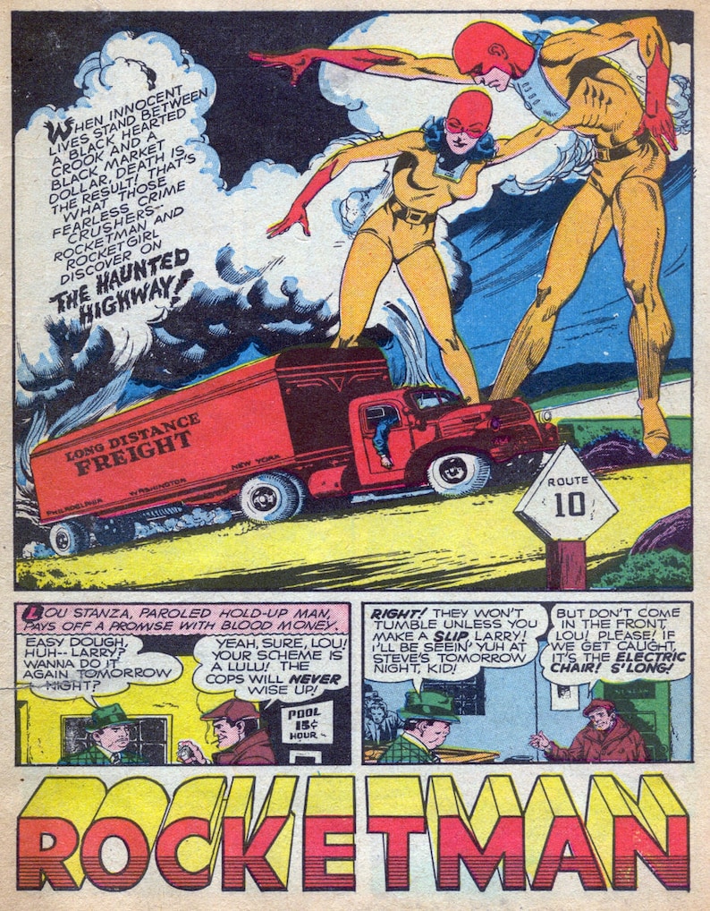 Vintage Rocketman Comic Collection: Golden Age Stories (PDF) - Etsy