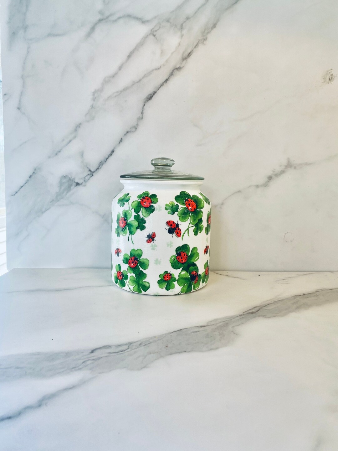 Ladybugs & 4 Leaf Clover, Good Luck, Irish, St. Patrick's Day Kitchen ...