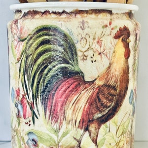 Roosters Kitchen Utensil Holder, Rooster Utensil Caddy, Rooster Utensil ...