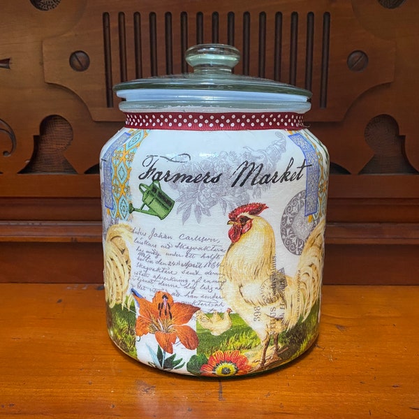Rooster Cookie Jar - Etsy