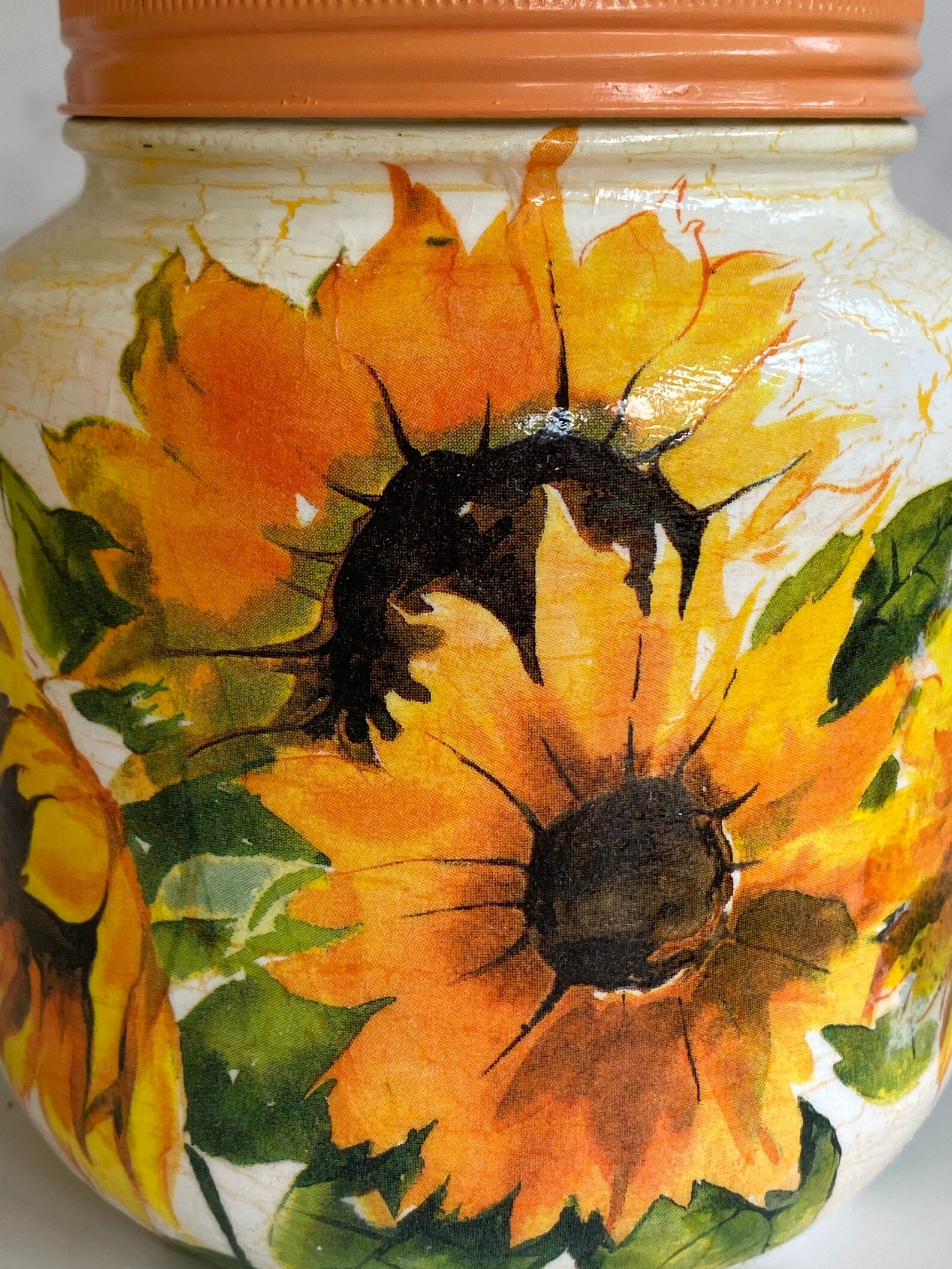 Sunflower Cookie Jar 64ozs 1/2 Gallon H8 X W 6 | Etsy