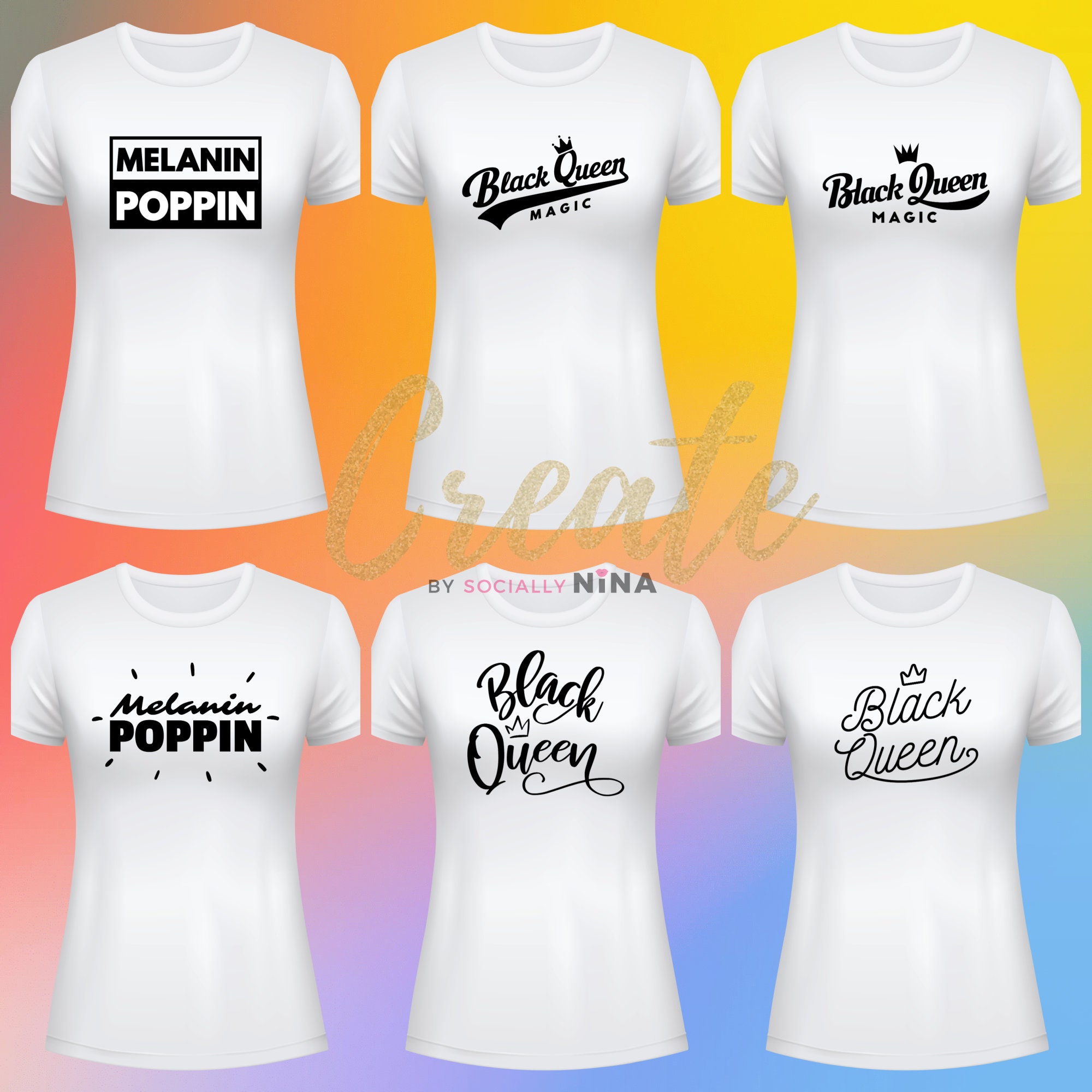 34 Black History Clip Art Bundle Tshirt Designs I'm | Etsy