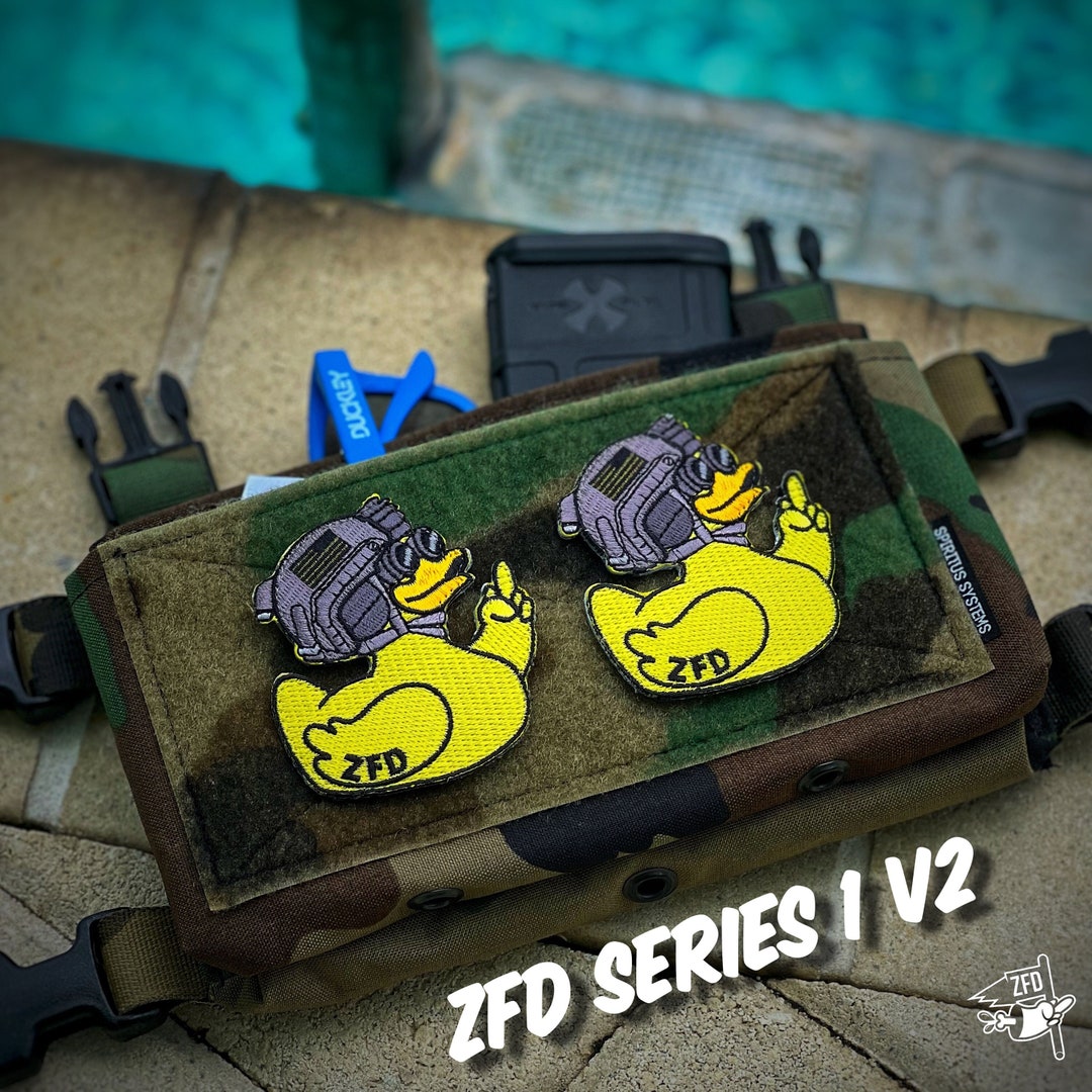 Zero F*cks Duck ZFD Series 1 Yellow Tactical Rubber Duck EDC Patch - Etsy