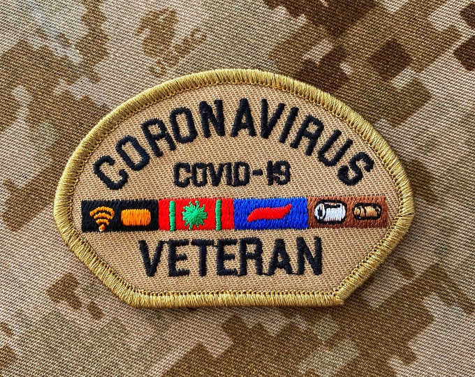 Dangerous Goods Corona Veteran Morale Patch FDE Desert Tan - Etsy
