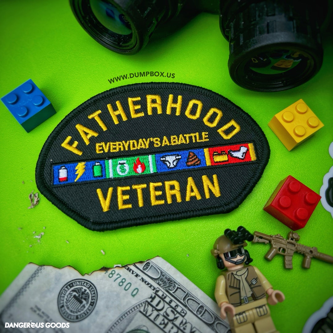 Dangerous Goods Fatherhood Veteran Dad Morale Patch - Etsy