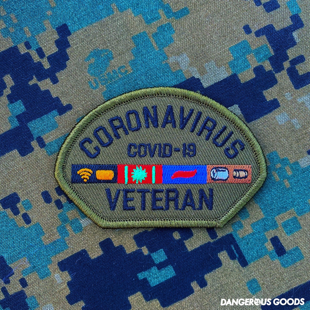 Dangerous Goods Corona Veteran Morale Patch - OD Green - Etsy