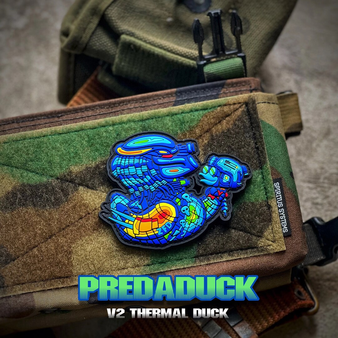 Zero F*cks Duck ZFD Tactical Rubber Duck PVC Patch - Predaduck V2 ...