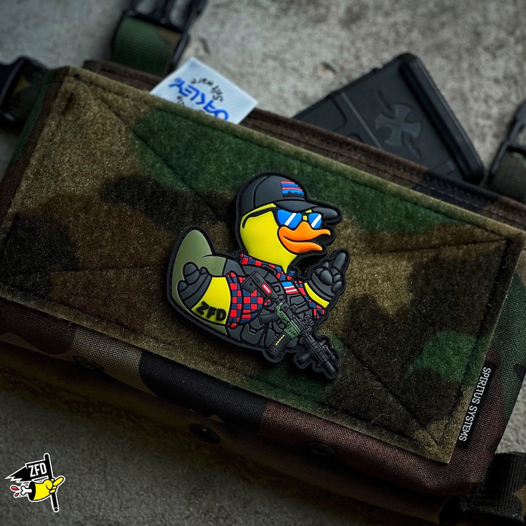 Zero Fcks Duck ZFD Duckwater Contractor Tactical Rubber Duck EDC Patch ...