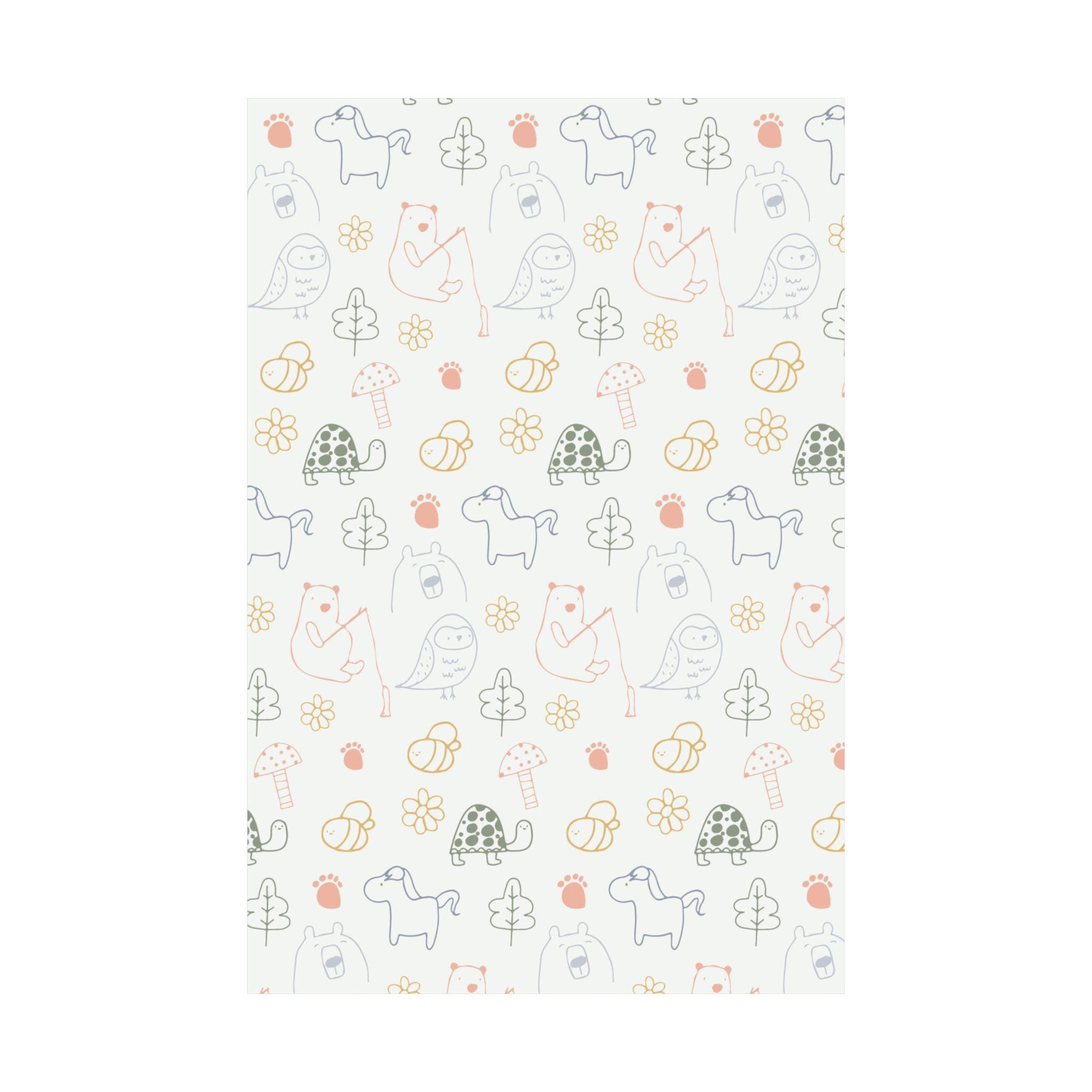 Woodland Animals Print - Etsy