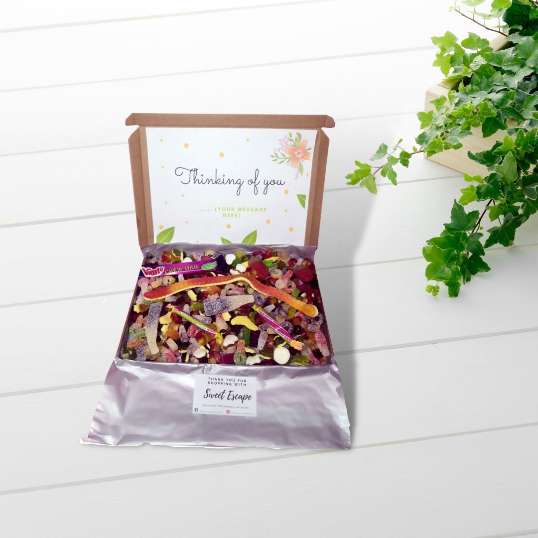 Personalized Thinking of You Sweet Box, Letterbox Gift - Etsy Österreich