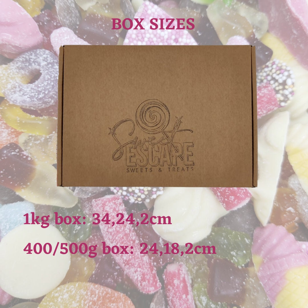1kg Sweet Box Pick and Mix Sweets Letter Box Sweets | Etsy UK