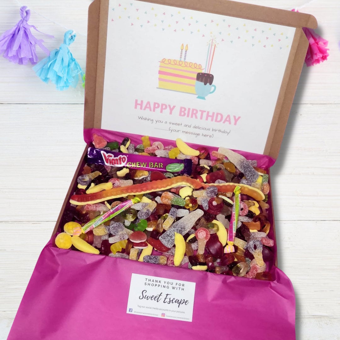 Personalised Birthday Sweet Box Personalised Gift - Etsy