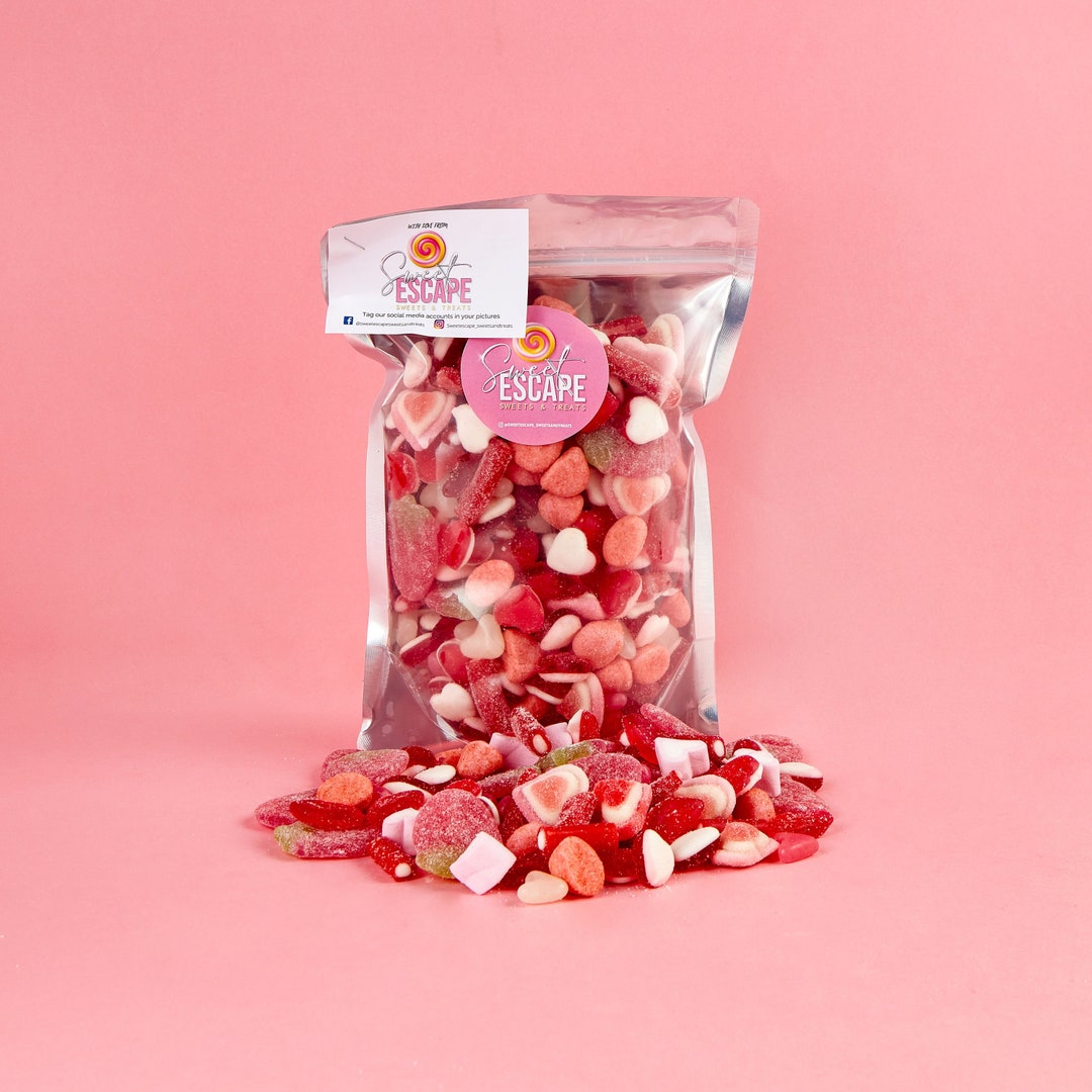 Sweet Pouch, Red Themed Sweet Pouch , Pick and Mix Sweets, Sweet Box ...