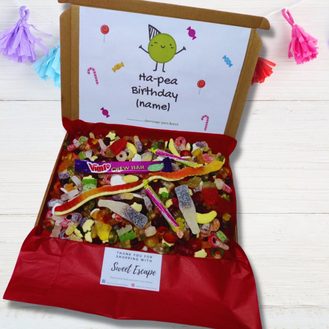 Personalised Birthday Sweet Box Personalised Gift - Etsy