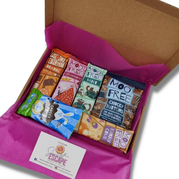 Vegan Chocolate Box Moo Free Chocolate Dairy Free Chocolate | Etsy UK