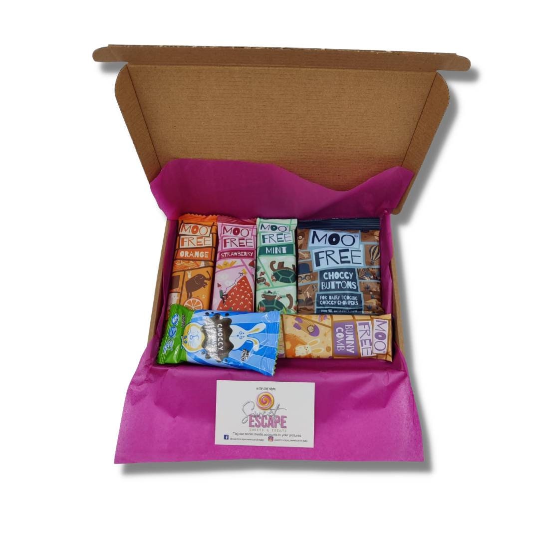 Vegan Chocolate Box, Moo Free Chocolate, Dairy Free Chocolate - Etsy UK
