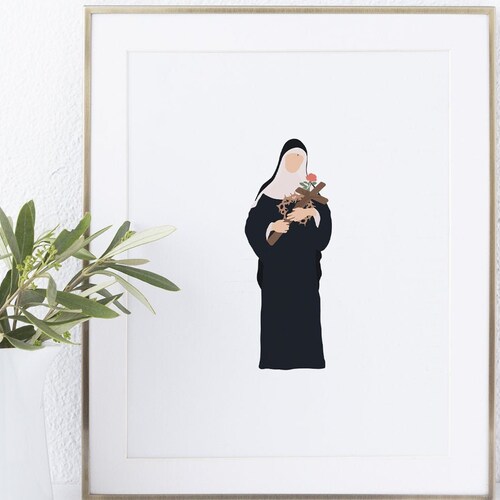 Saint Rita Printable Catholic Saint Art Saint Rita Print - Etsy