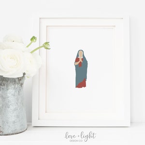 PRINTED Saint Monica Saint Monica Print Catholic Wall Art Saint Print ...