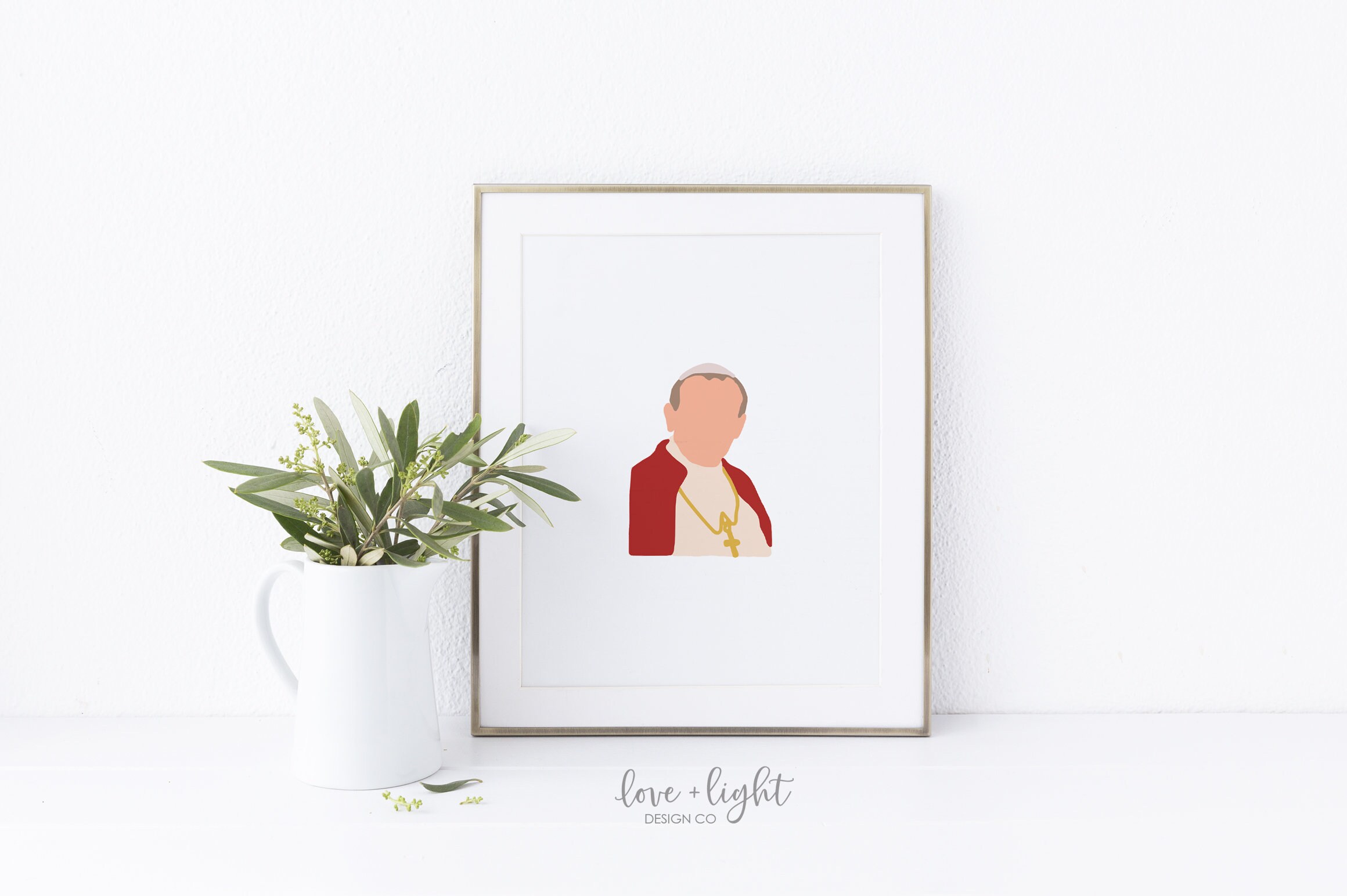 John Paul II Printable JPII Printable Catholic Wall Art | Etsy