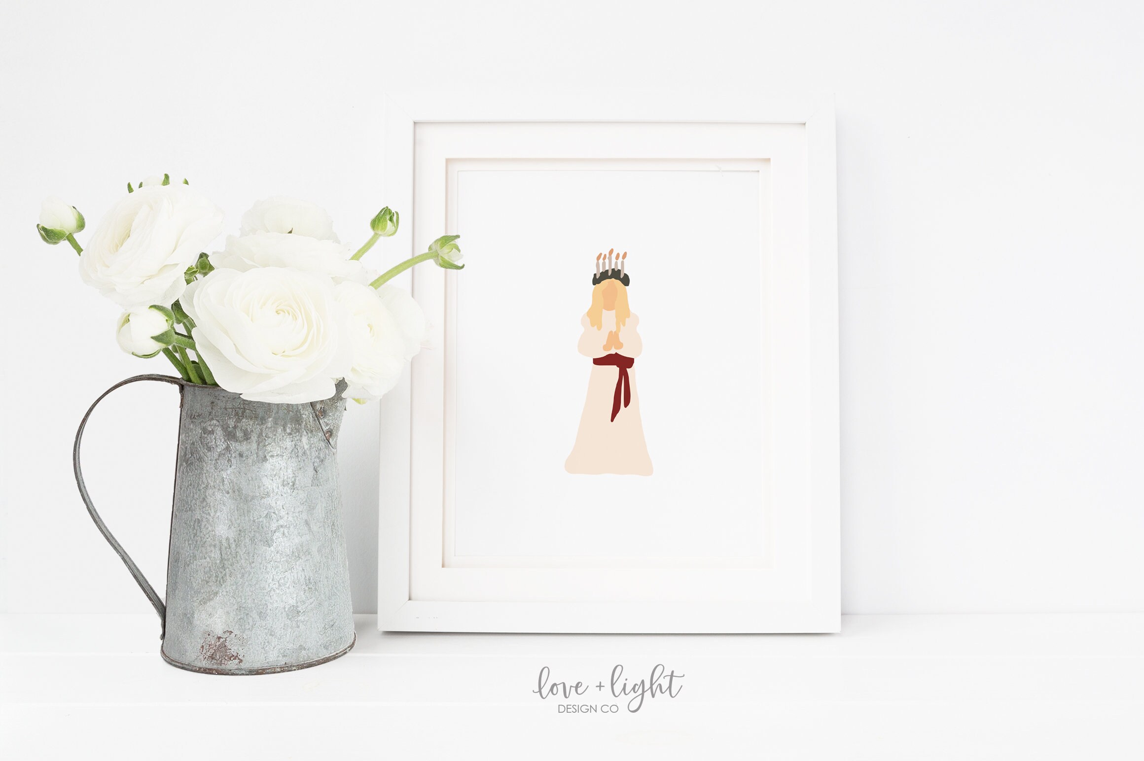 PRINTED Saint Lucy Modern Saint Print Saint Lucy Print Saint - Etsy