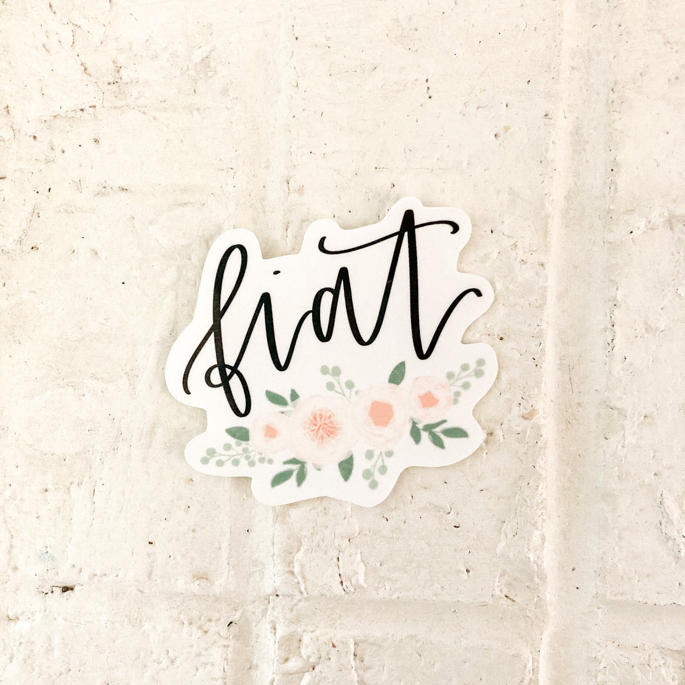 Fiat Sticker Catholic Quote Sticker Laptop Sticker Bottle - Etsy