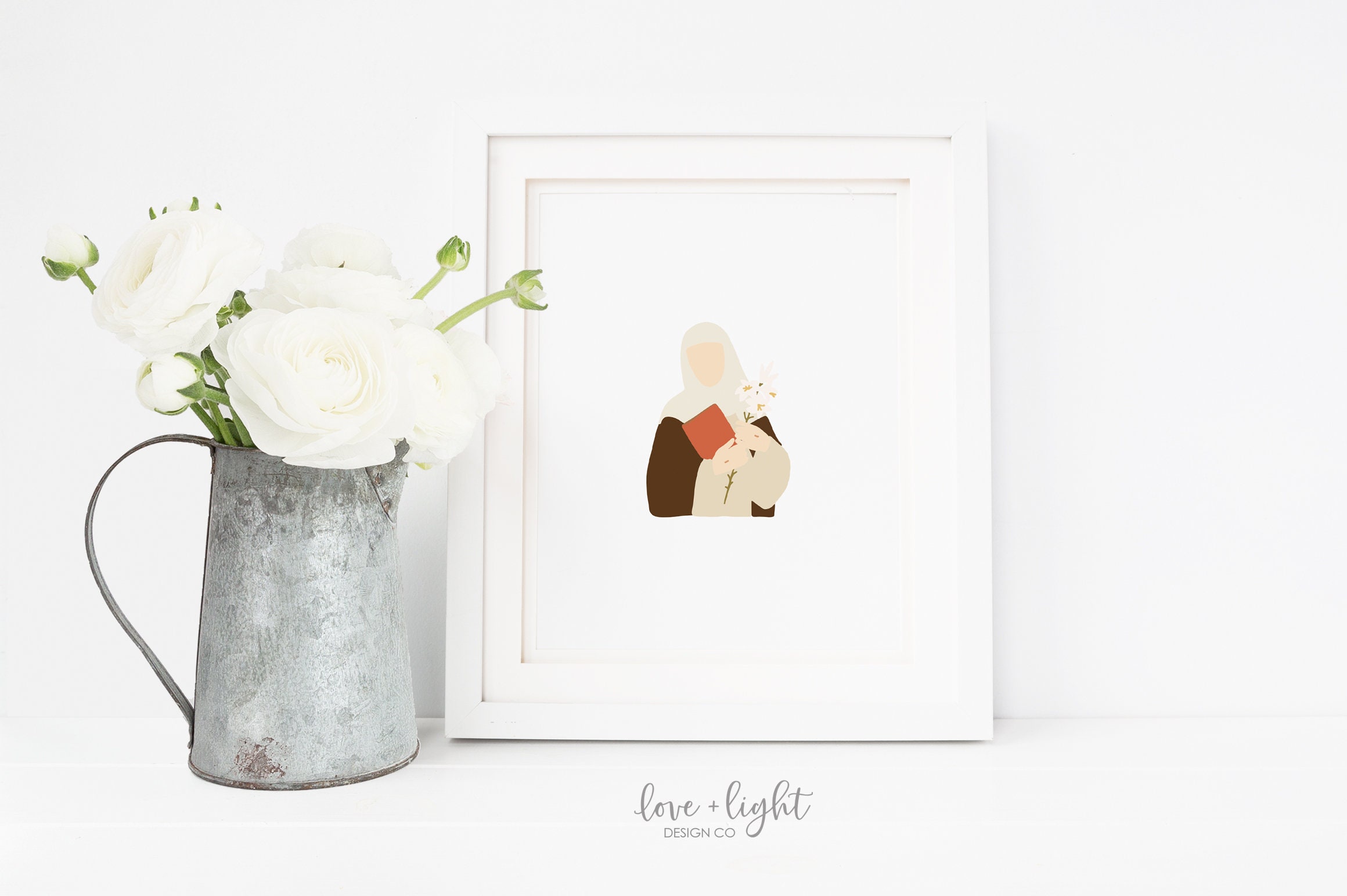 Saint Catherine of Siena Printable Saint Card Catholic Saint | Etsy