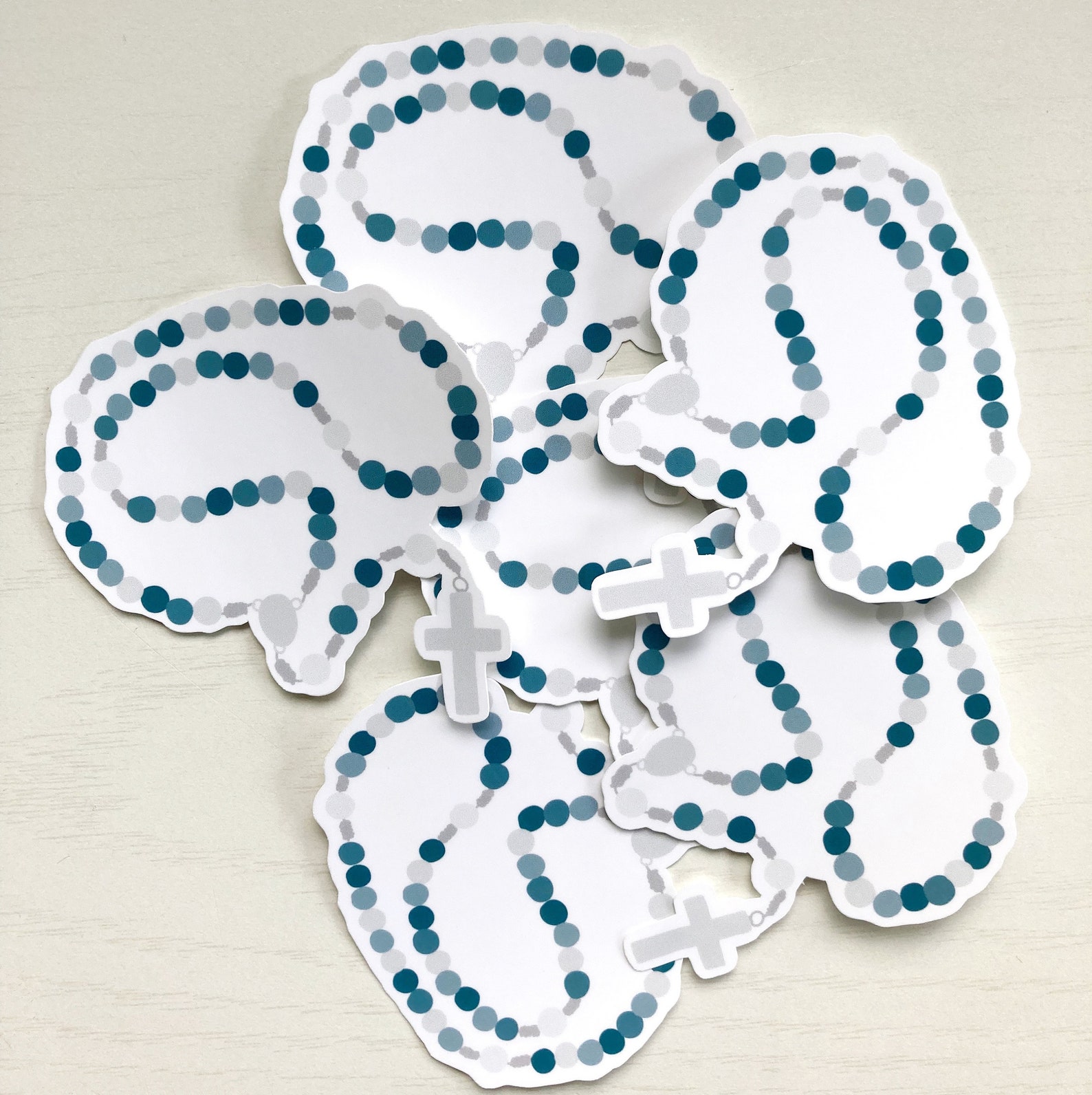 Rosary Sticker Blue Rosary Sticker Laptop Sticker Bottle Sticker ...