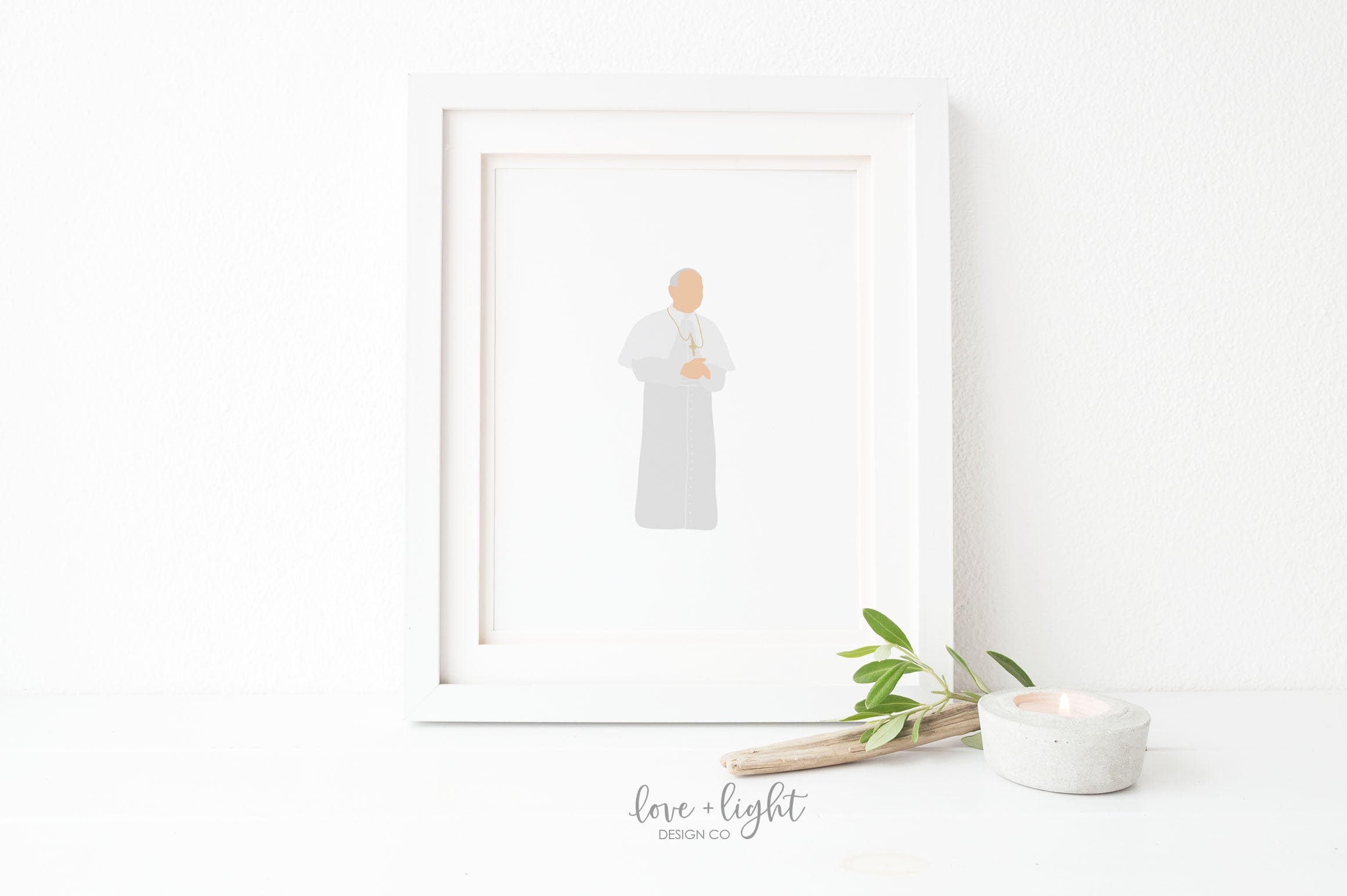 John Paul II Printable JPII Printable Catholic Wall Art | Etsy