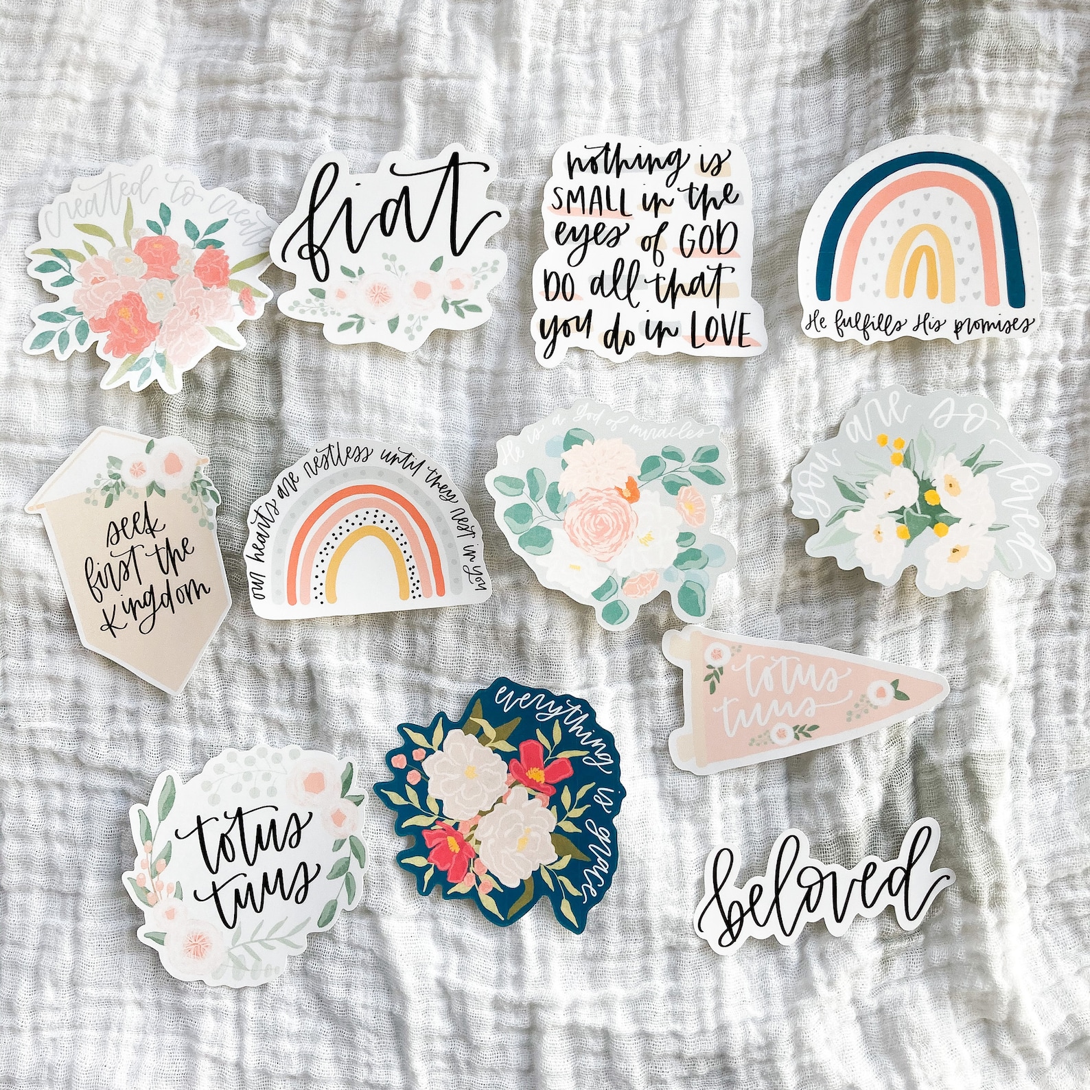 Catholic Sticker Bundle Catholic Quote Stickers Catholic - Etsy