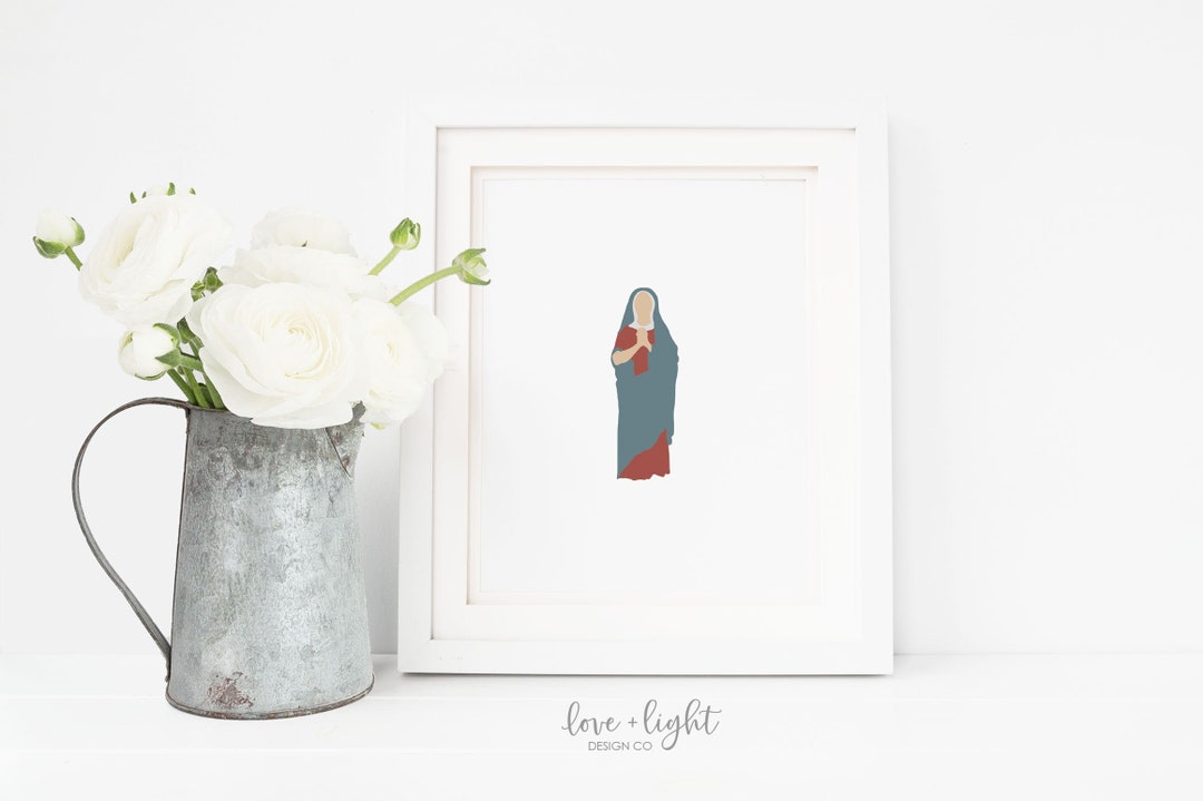 PRINTED Saint Monica Saint Monica Print Catholic Wall Art Saint Print ...