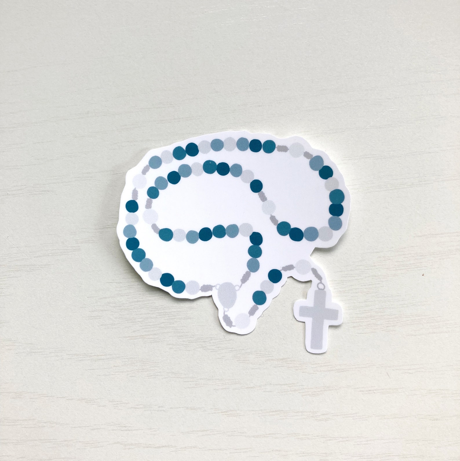 Rosary Sticker Blue Rosary Sticker Laptop Sticker Bottle Sticker ...