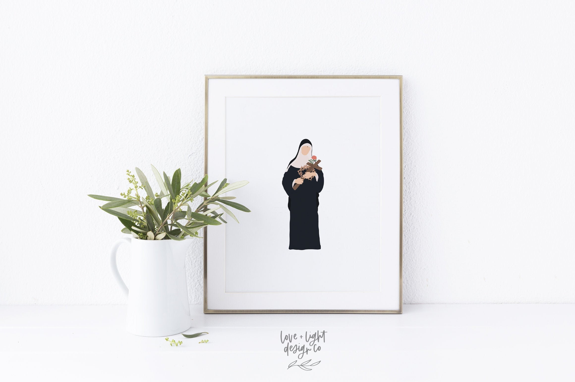 Saint Rita Printable Catholic Saint Art Saint Rita Print - Etsy