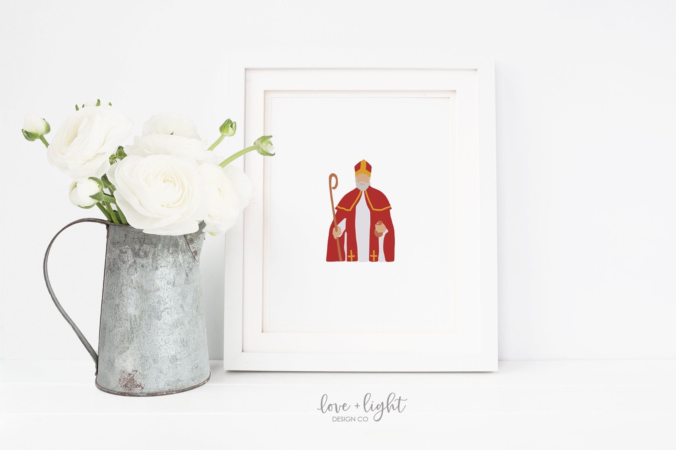 Saint Nicholas Printable Catholic Prints Confirmation Saint | Etsy