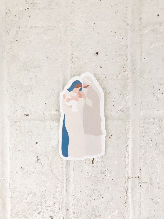 Holy Family Sticker Nativity Sticker Catholic Sticker | Etsy