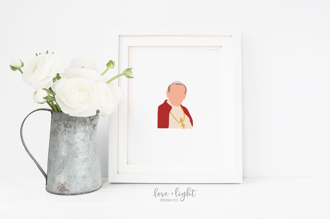 John Paul II Printable JPII Printable Catholic Wall Art Catholic Gift ...