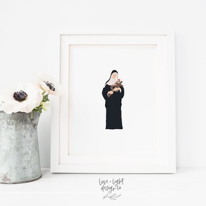 Saint Rita Printable Catholic Saint Art Saint Rita Print Catholic Gift ...