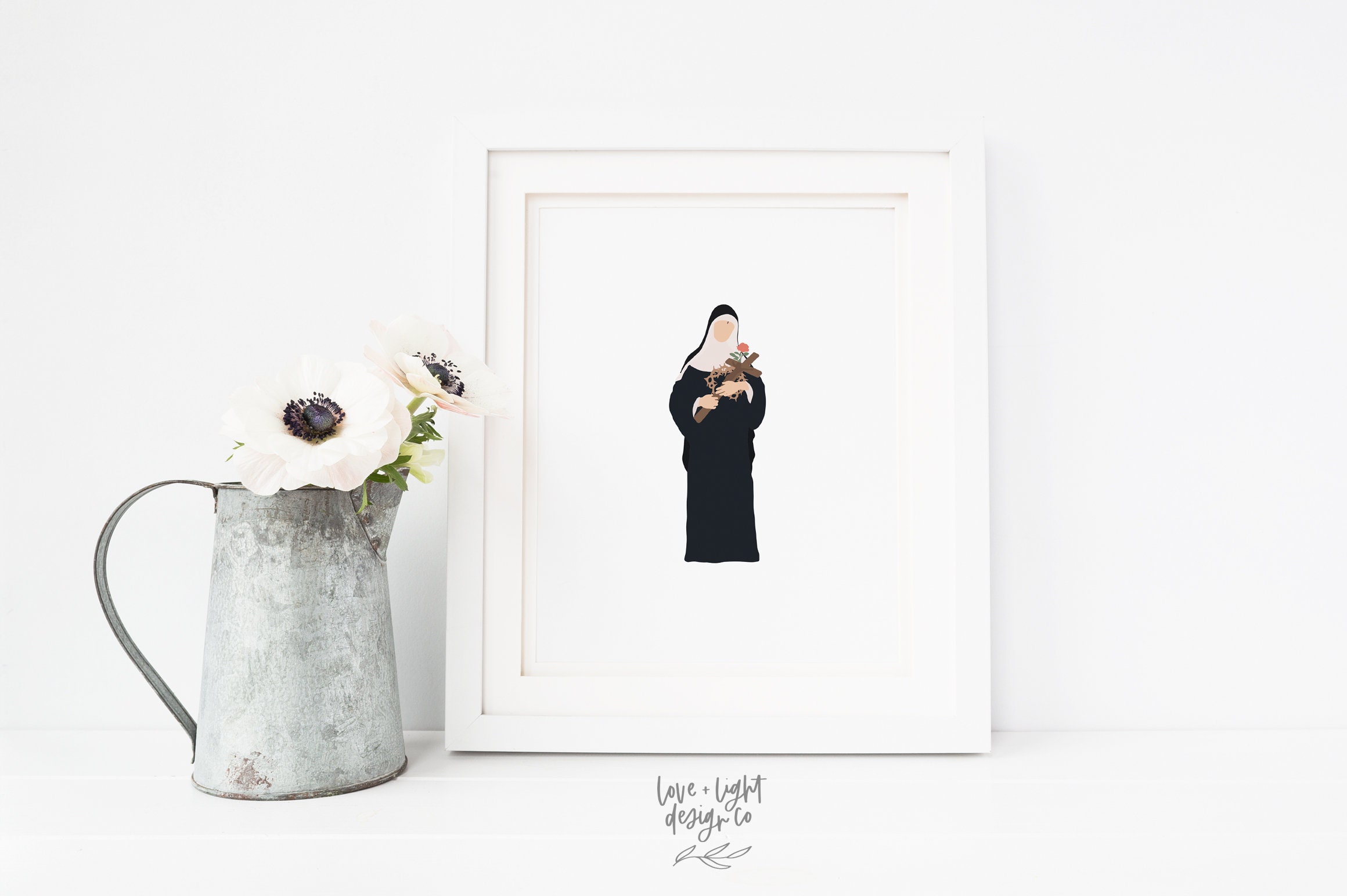 Saint Rita Printable Catholic Saint Art Saint Rita Print - Etsy