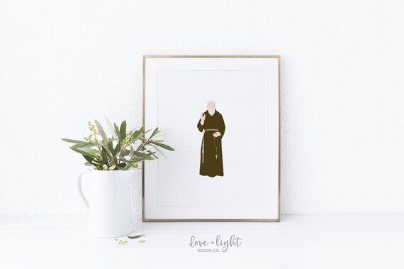 Saint Padre Pio Printable Padre Pio Printable Catholic Wall - Etsy